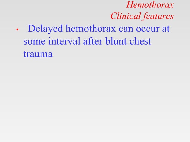 Chest injuries and hemothorax.pptx | Death, Injury, or Military ...