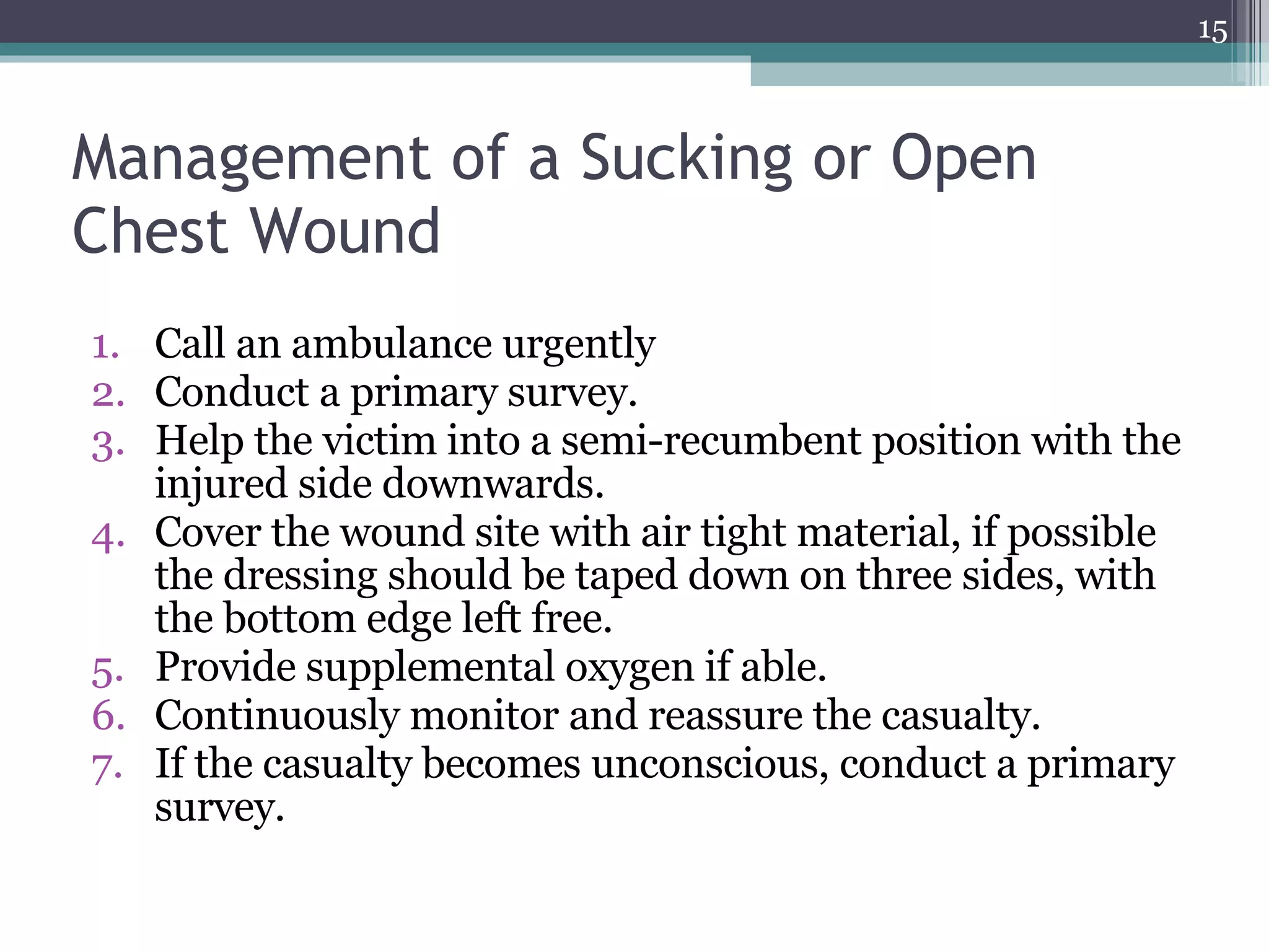 Chest Injuries | PPT