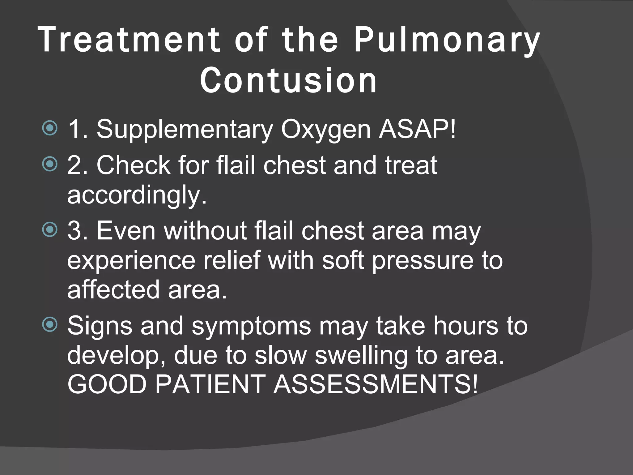 Chest injuries ppt 97 | PPT | Death, Injury, or Military Conflict ...