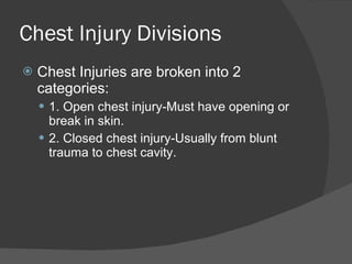 Chest injuries ppt 97 | PPT