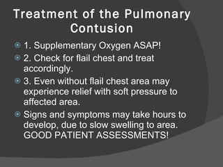 Chest injuries ppt 97 | PPT