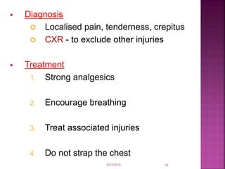 Chest injuries & their management (2) | PPT