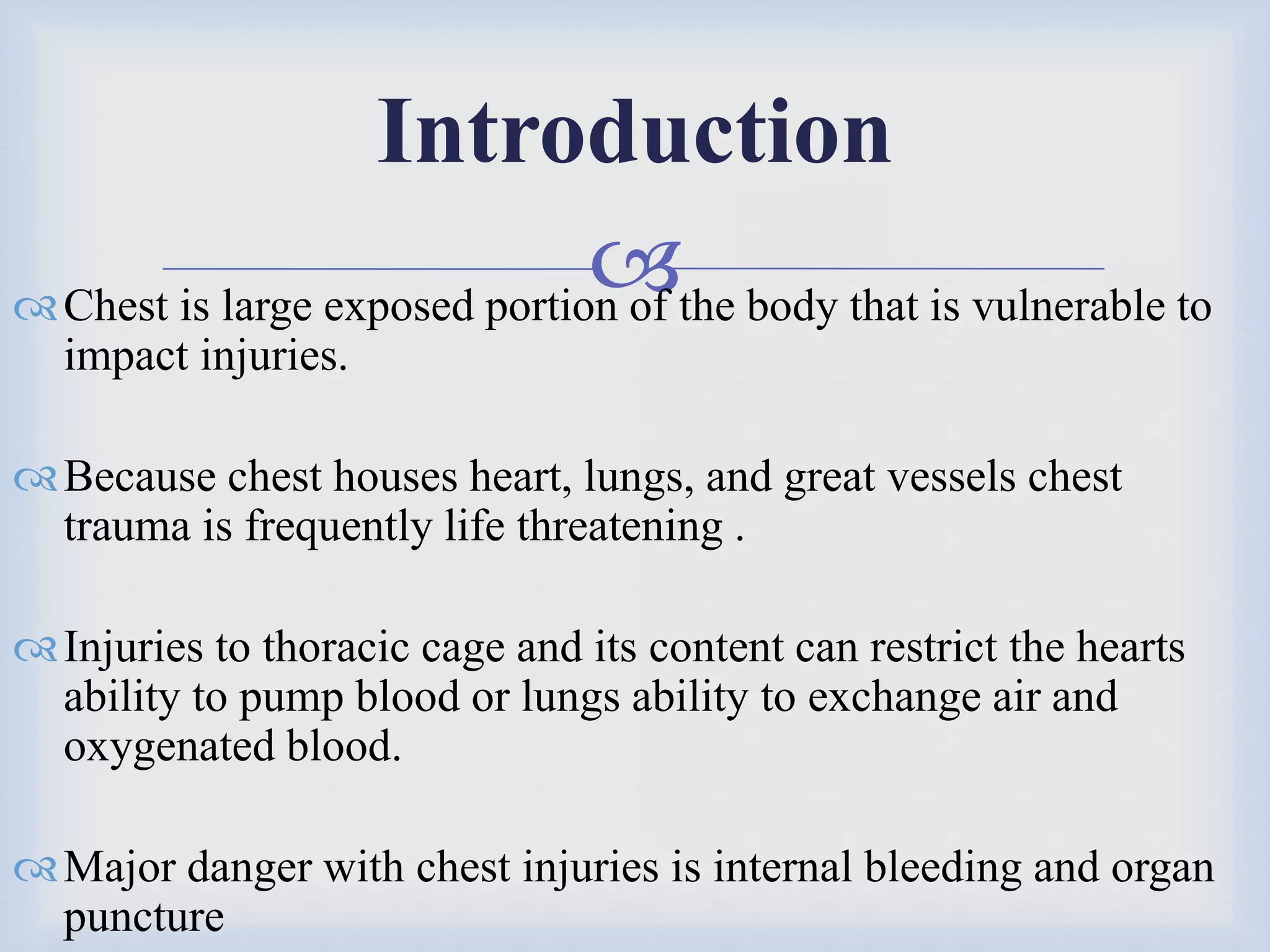 Chest injury | PPTX