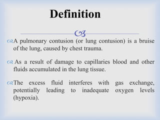 Chest injury | PPTX