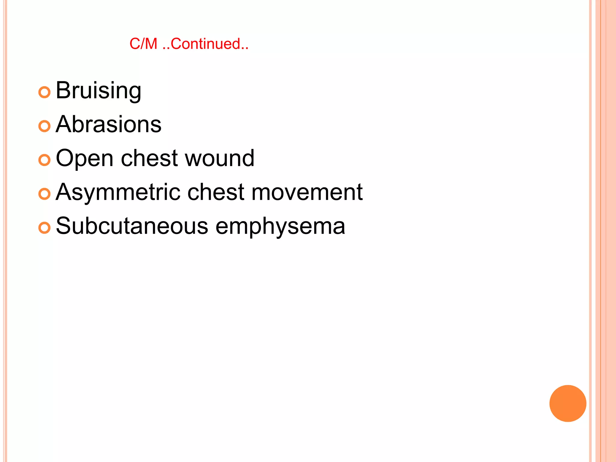 Chest injury and nursing care | PPTX