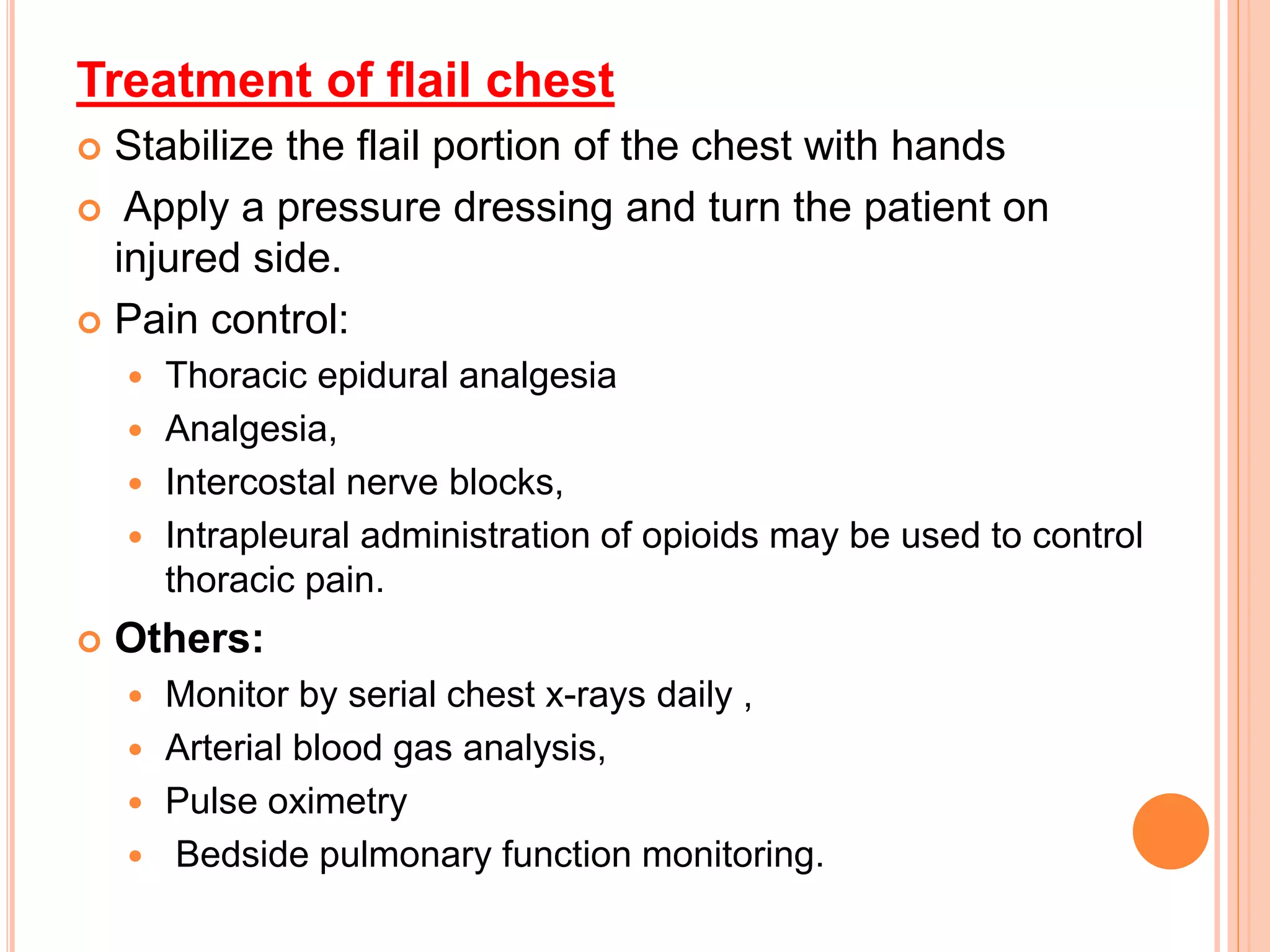 Chest injury and nursing care | PPTX