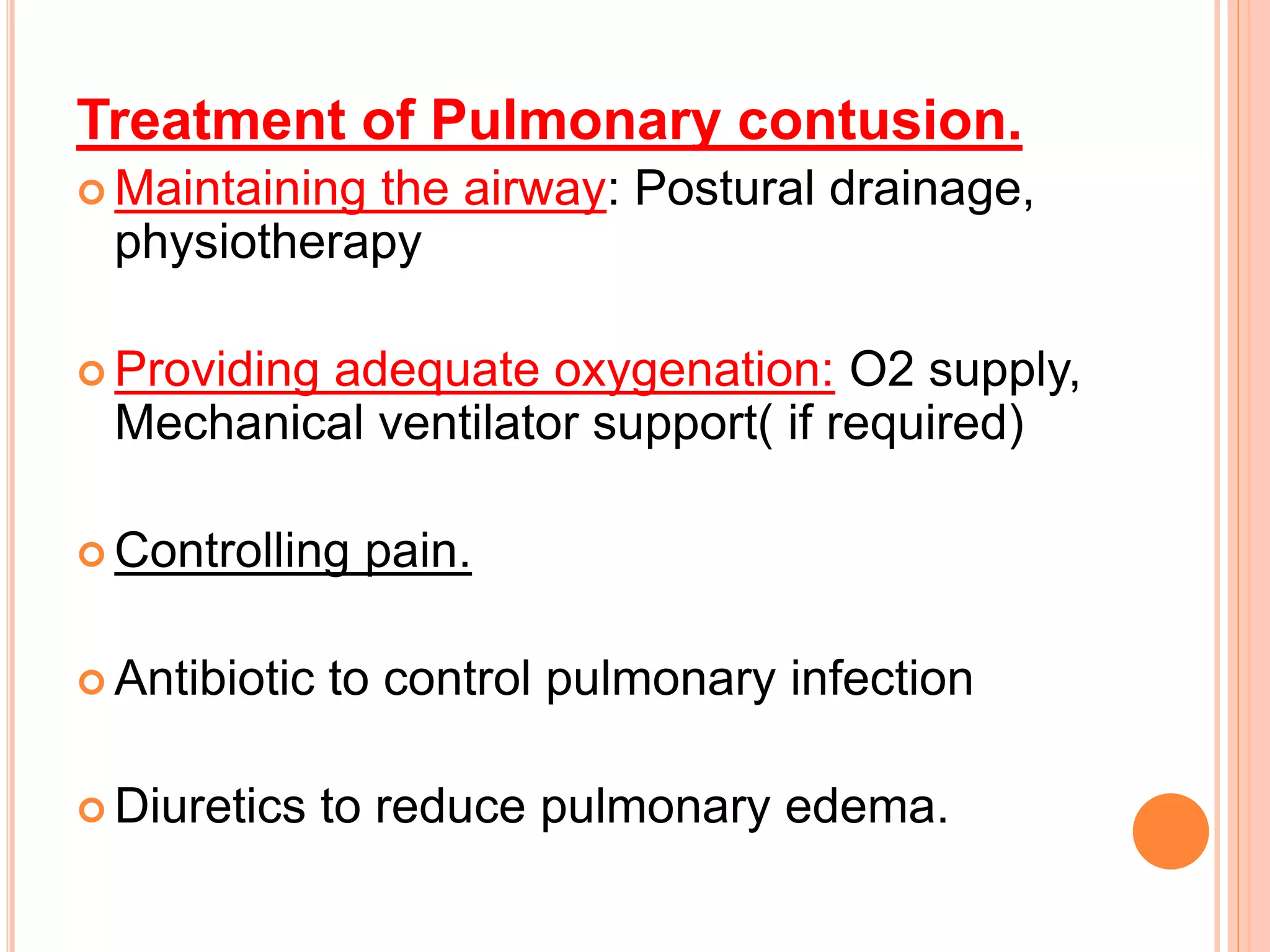 Chest injury and nursing care | PPTX