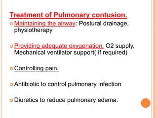 Chest injury and nursing care | PPTX