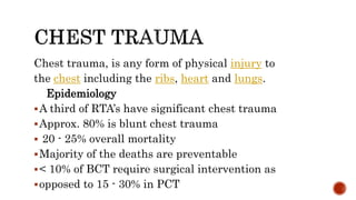 chest injury.pptx, hemothorax# pneumothorax # management | PPTX