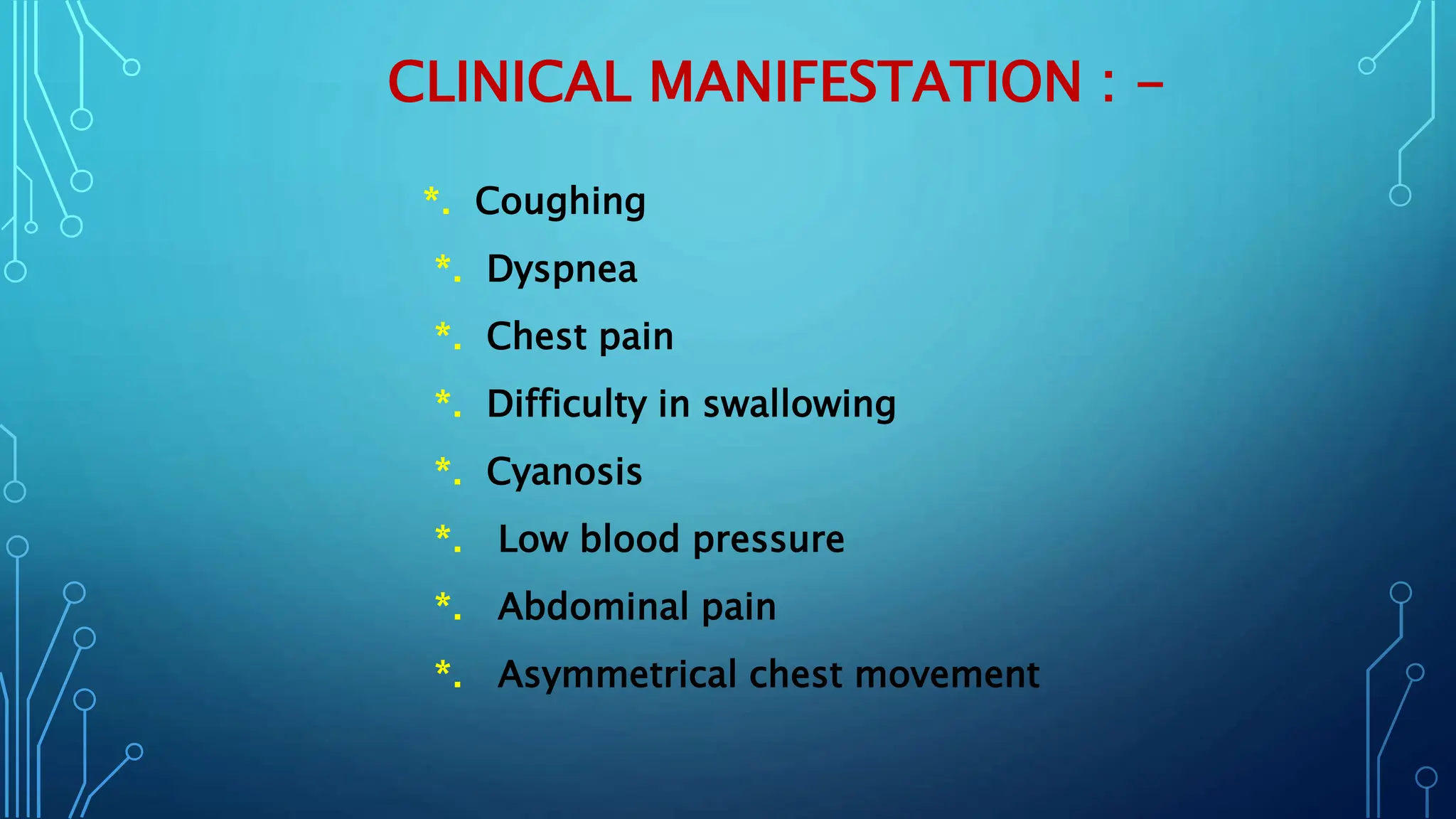 chest injury, definition, causes , clinical manifestation, management ...