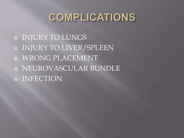 Chest intubation indications,precautions and management | PPTX