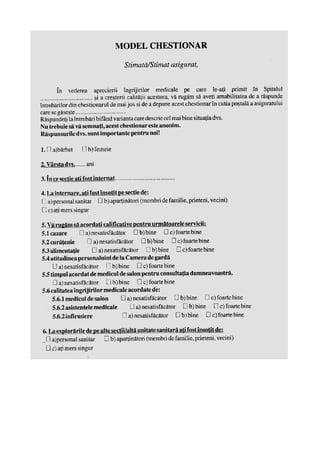 Chestionar | PDF