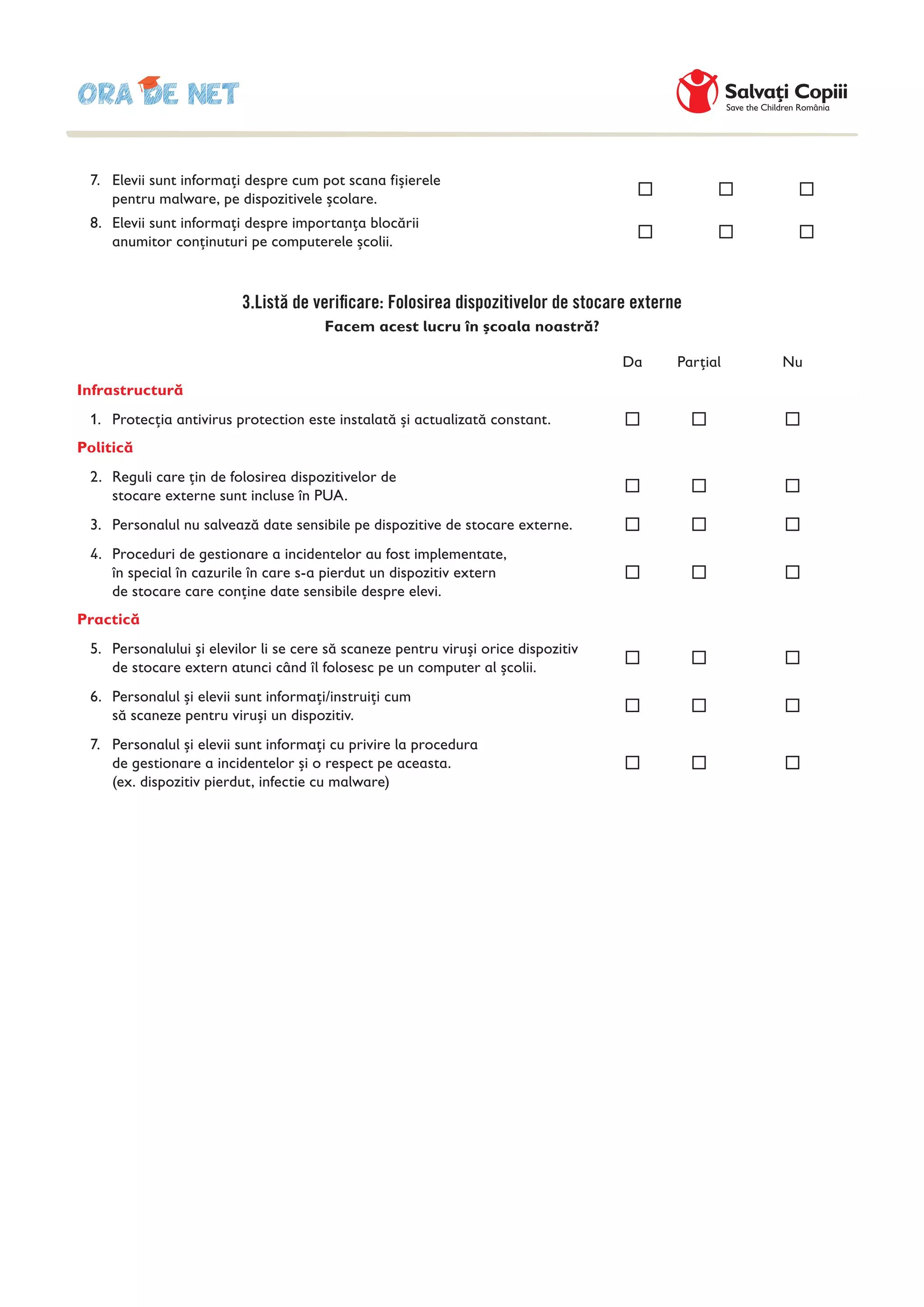 Chestionar autoevaluare-e-safety | PDF