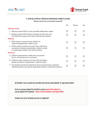Chestionar autoevaluare-e-safety | PDF