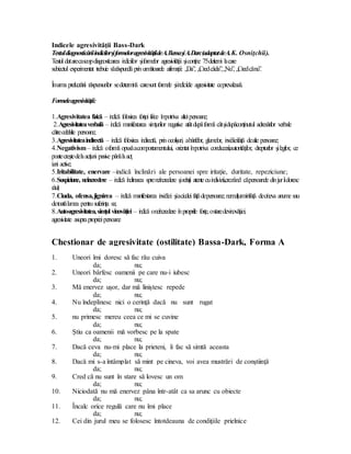 Chestionar de-agresivitate-ostilitate-bassa-dark-doc | DOC