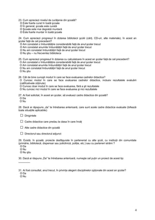 Chestionar elevi | DOC