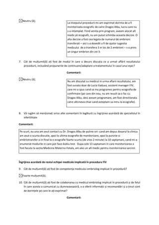 Chestionar feedback fiv 3 med_life_formular testare | PDF