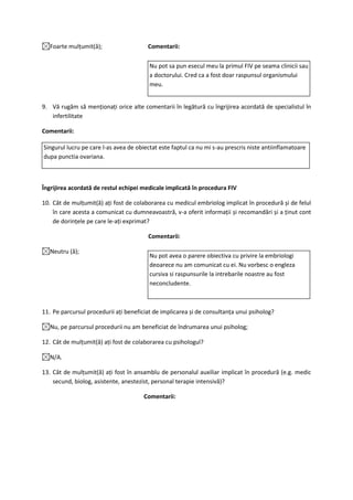 Chestionar feedback fiv 4 kaali institute budapesta | PDF