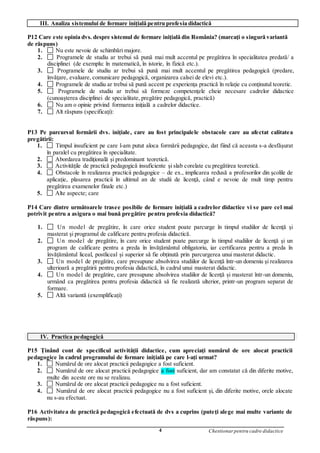 Chestionar preuniv | PDF