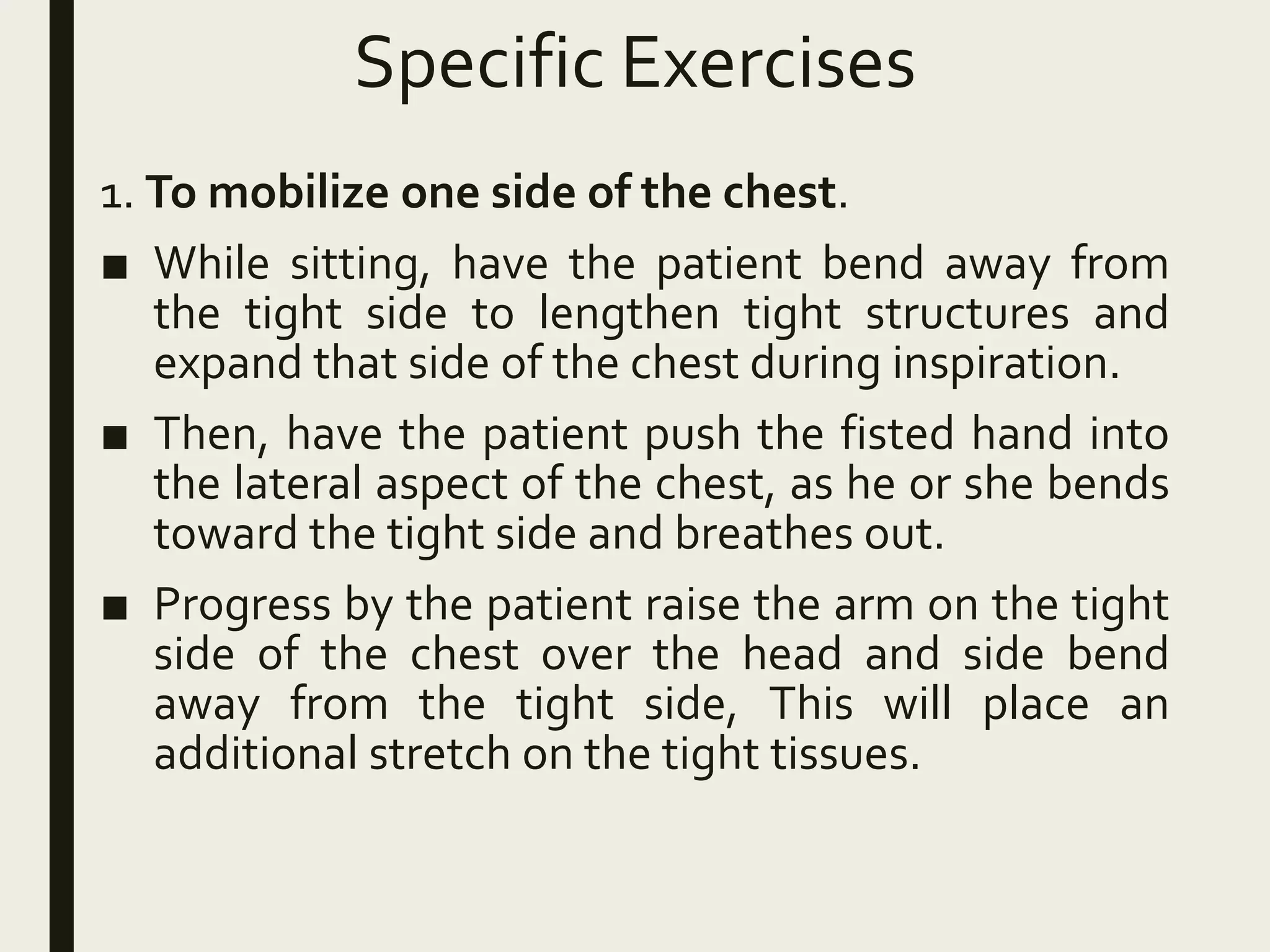 Chest mobilization exercises, Butterfly Technique | PPTX