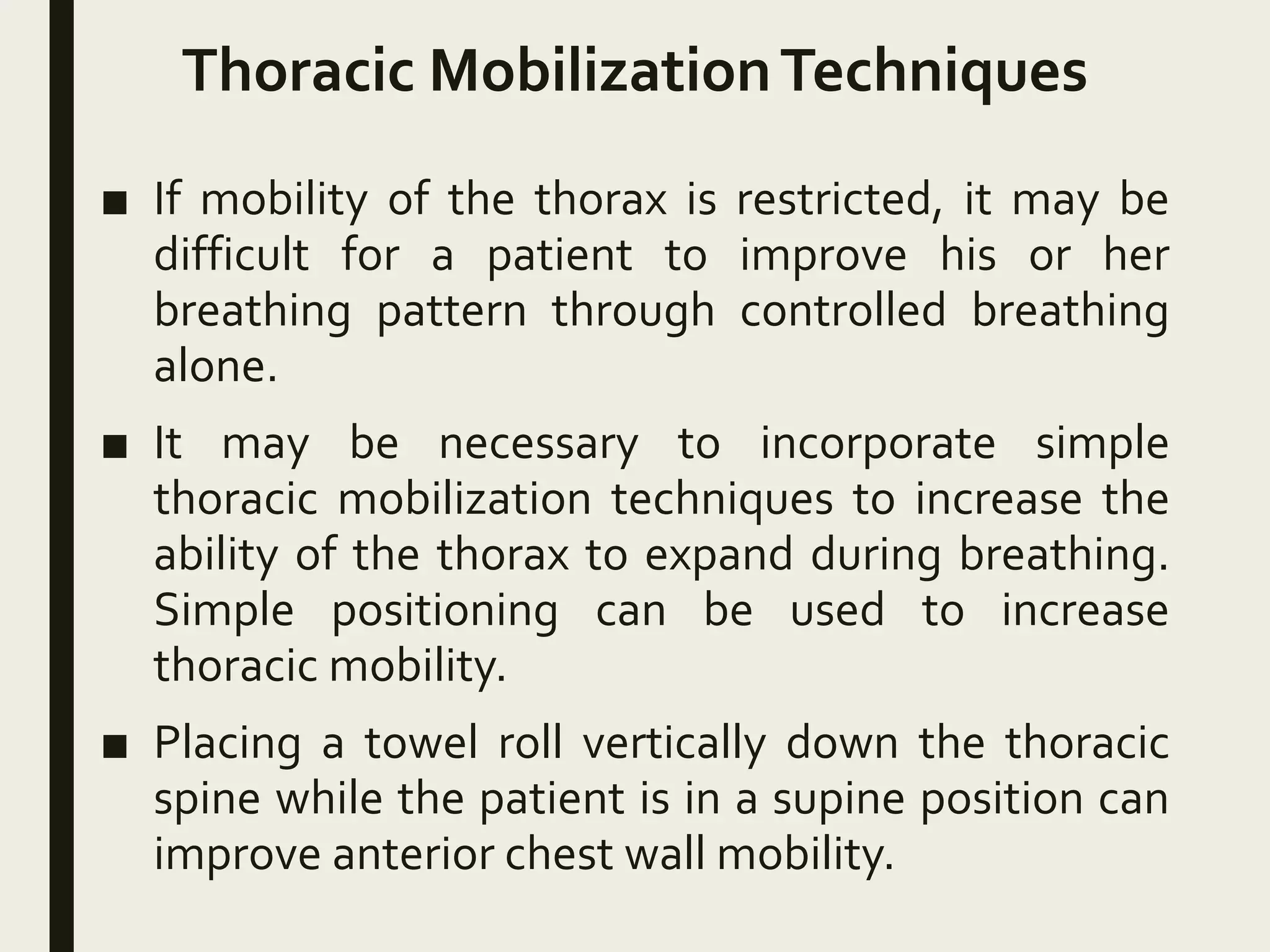 Chest mobilization exercises, Butterfly Technique | PPTX