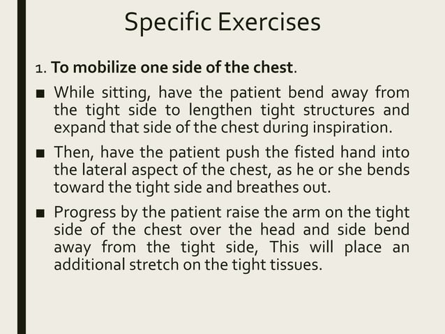 Chest mobilization exercises, Butterfly Technique | PPTX