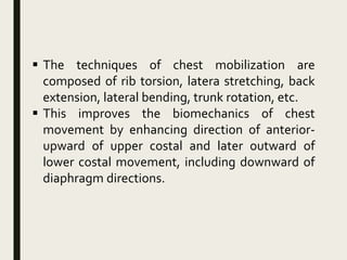 Chest mobilization exercises, Butterfly Technique | PPTX