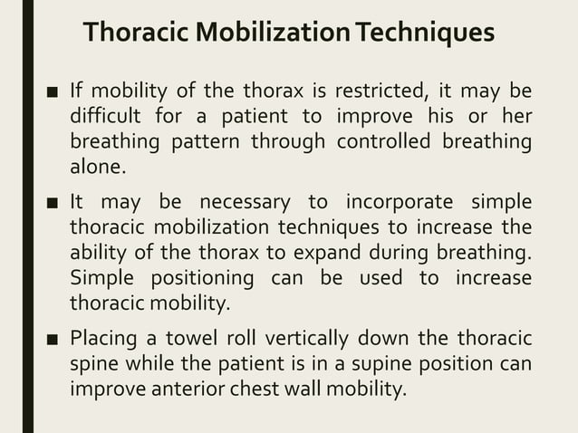 Chest mobilization exercises, Butterfly Technique | PPTX