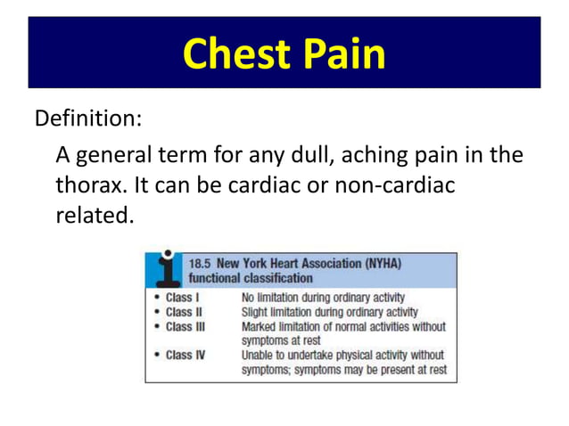 Chest pain | PPTX | Lung and Respiratory Health | Diseases and Conditions