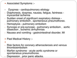 Chest pain | PPTX