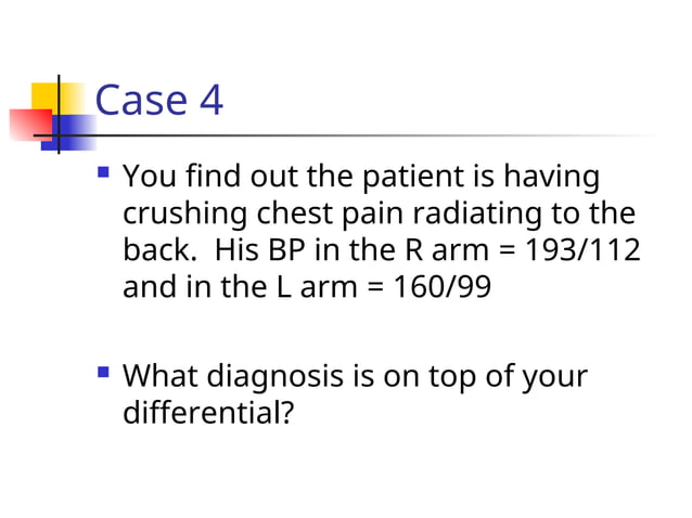 chest pain. Emergency department appraoch | PPT