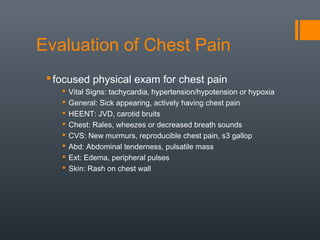 Approach to Chest Pain | PPT