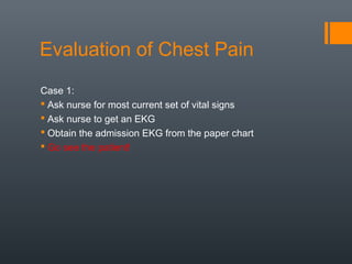 Approach to Chest Pain | PPT