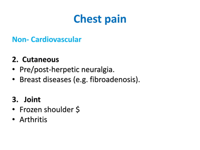 Differential diagnosis of chest pain .pptx