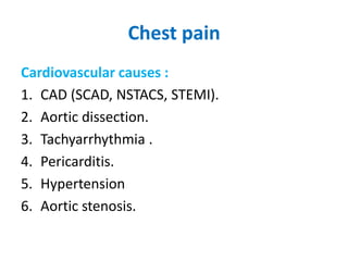 Differential diagnosis of chest pain .pptx