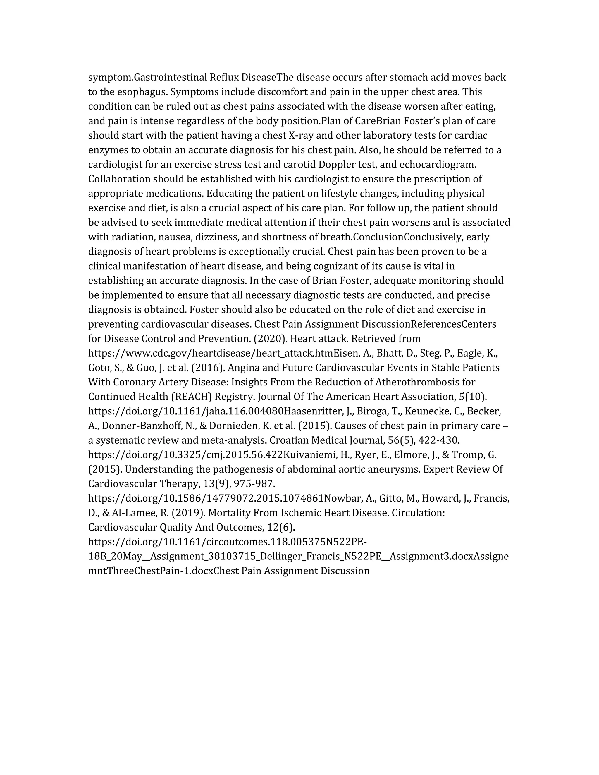 Chest Pain Assignment Discussion.docx