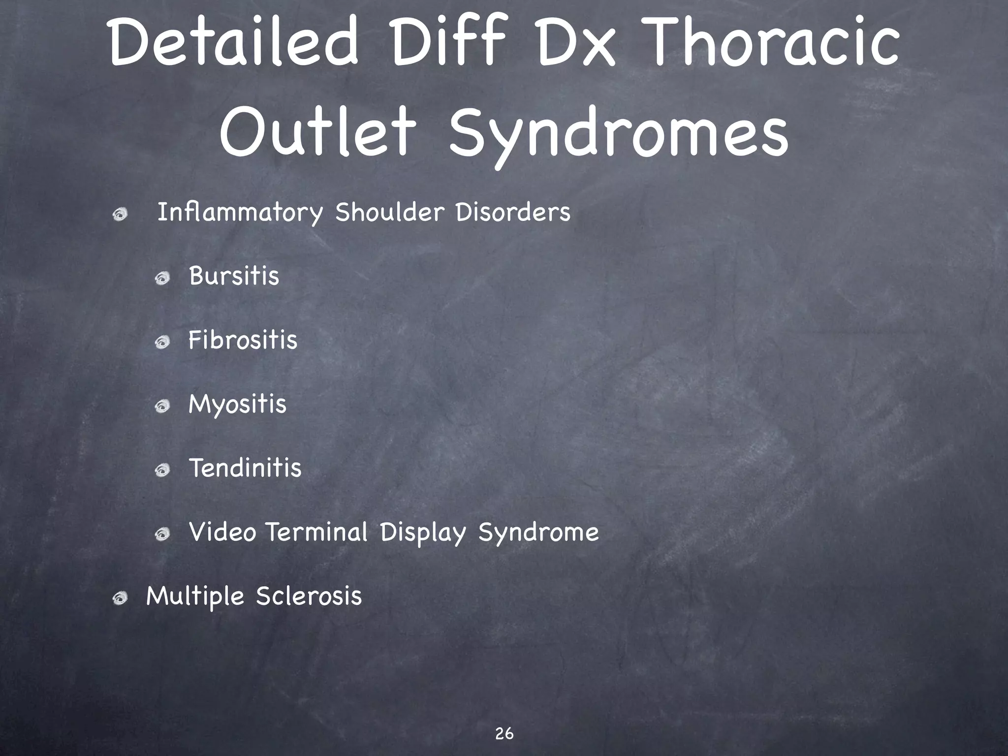 Differential Dx Chest Pain | KEY