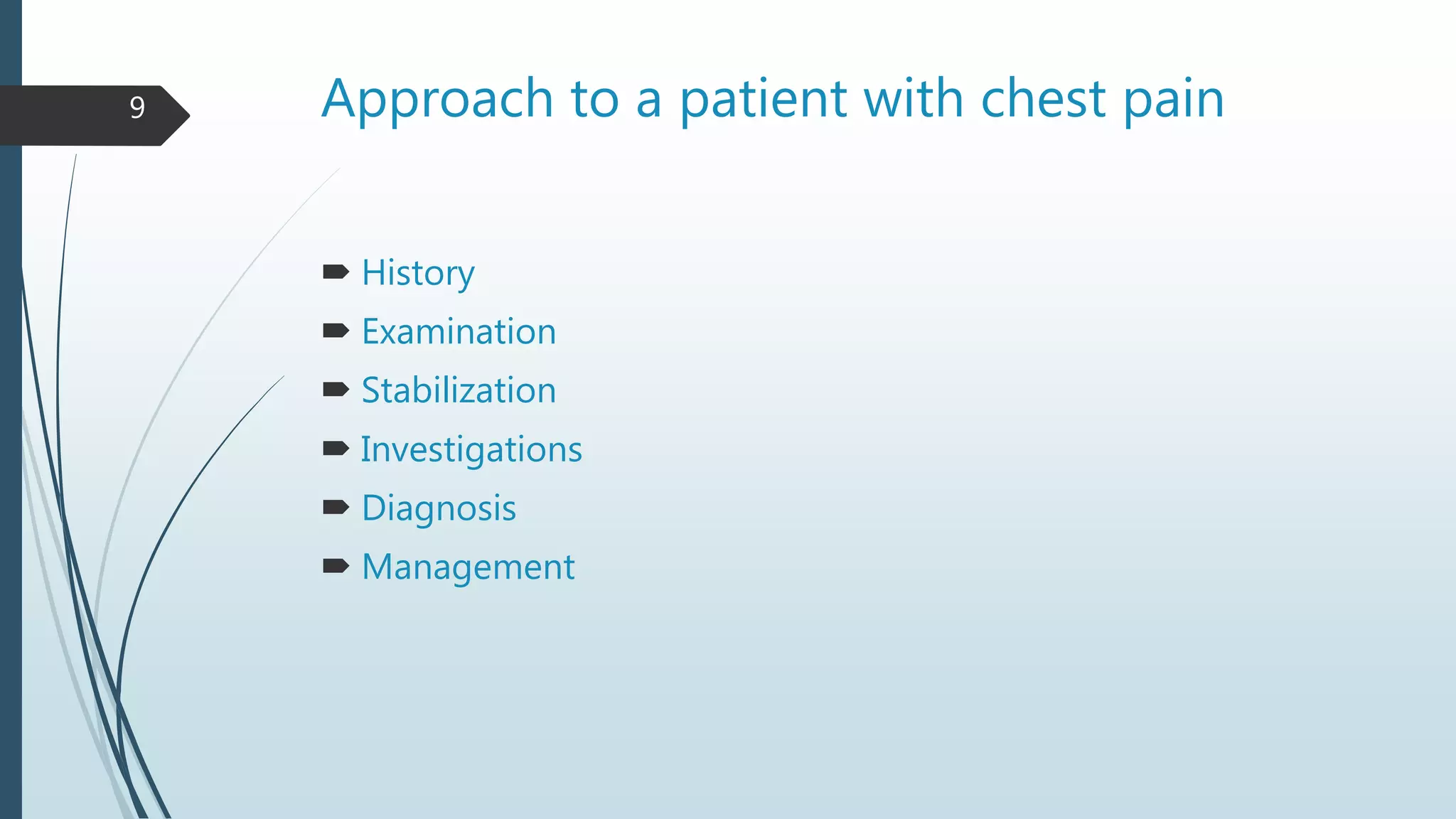 Chest pain Case Presentation with management | PPTX