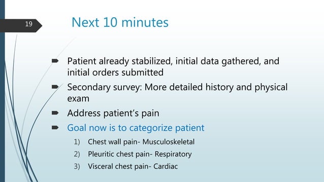 Chest pain Case Presentation with management | PPTX | Heart and ...