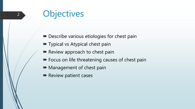 Chest pain Case Presentation with management | PPTX | Heart and ...