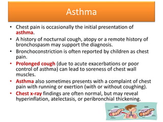 Chest pain in children | PPTX