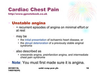 Chest pain in primary care | PPT