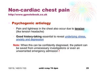 Chest pain in primary care | PDF