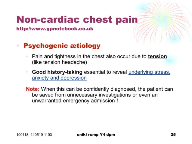 Chest pain in primary care | PPT
