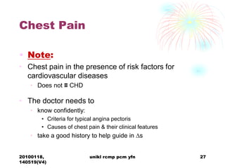Chest pain in primary care | PPT
