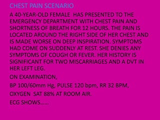 CHEST PAIN APPROACH MADE EASY | PPTX