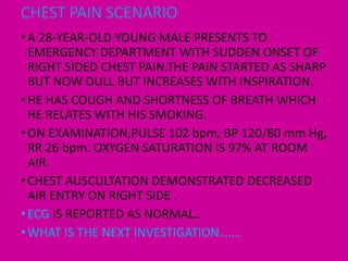 CHEST PAIN APPROACH MADE EASY | PPTX