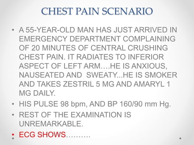 Chest discomfot and chest pain in adult a | PPT