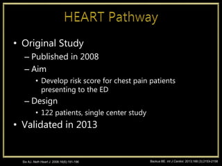 Chest Pain Scores | PPTX
