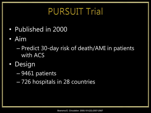 Chest Pain Scores | PPTX